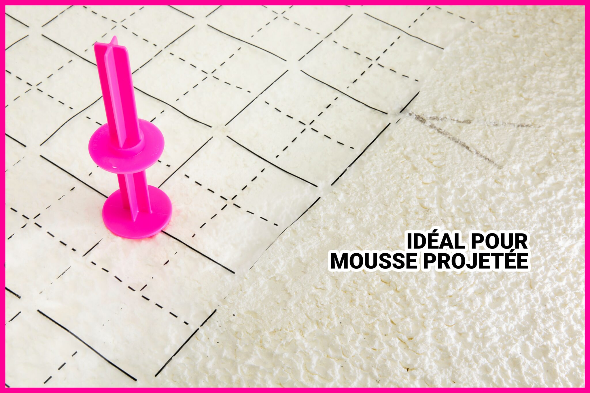 La pige isolation destinée à être utilisée sur isolant pour vos chapes